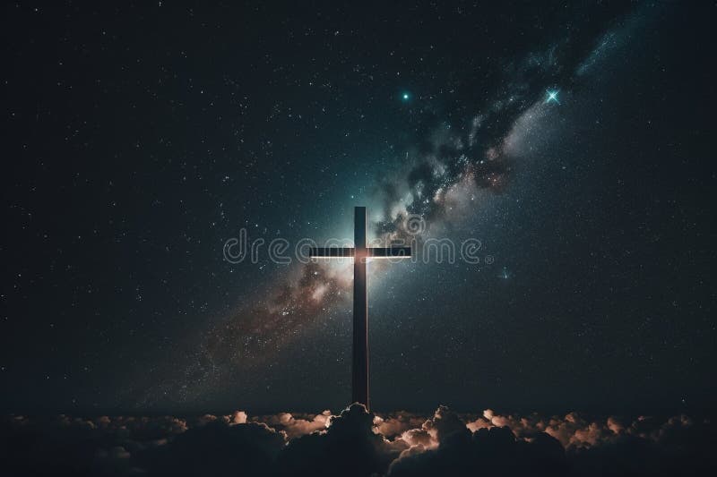 Big Cross Night Stock Illustrations – 307 Big Cross Night Stock ...