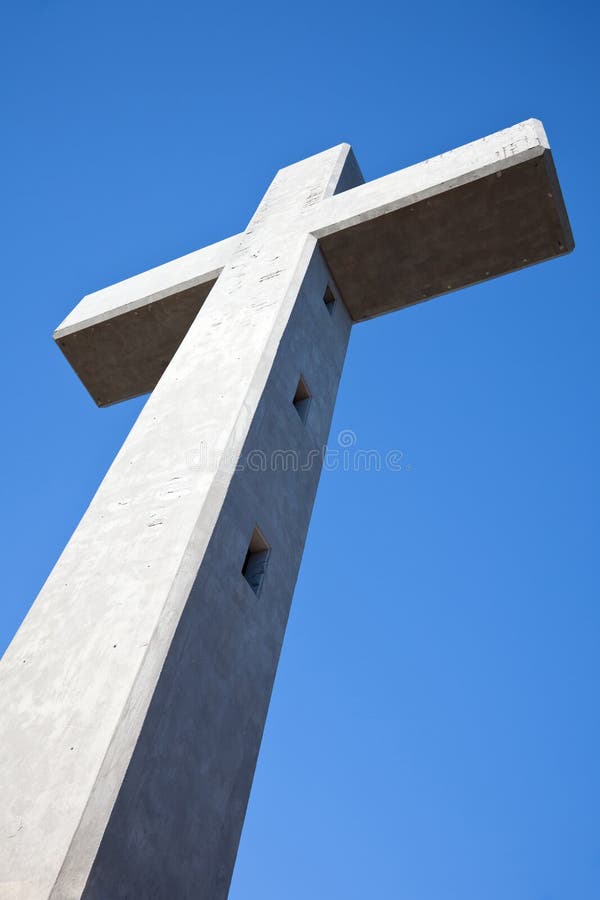 Big cross in rhodes greece stock image. Image of holy - 33648453