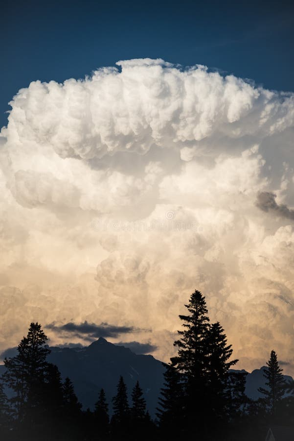 Cumulus Storm Clouds Near Paris Stock Image - Image of large, cumulous ...