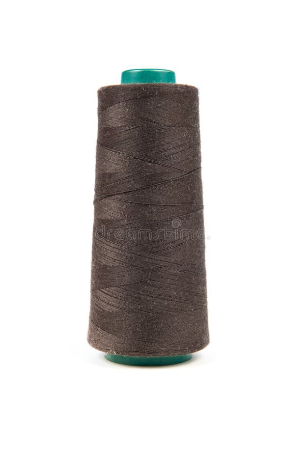 Spool Of Brown Capron Thread Stock Image - Image of sewing, craft: 28330181