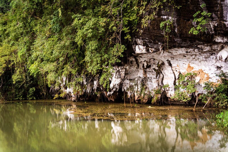 Big Dark Stone Cave Inside Near Entrance Stock Image - Image of hole ...