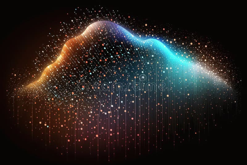 Big Data Abstract Background. Abstract Digital Background with Glowing ...