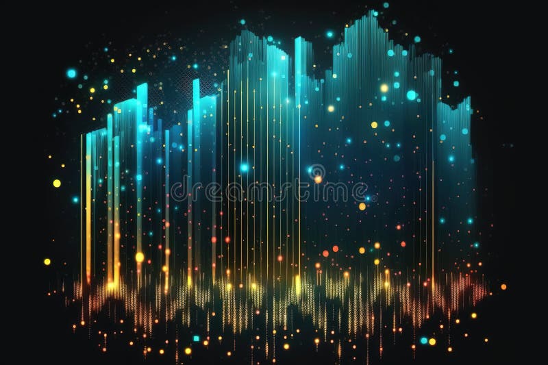 Big Data Abstract Background. Abstract Digital Background with Glowing ...