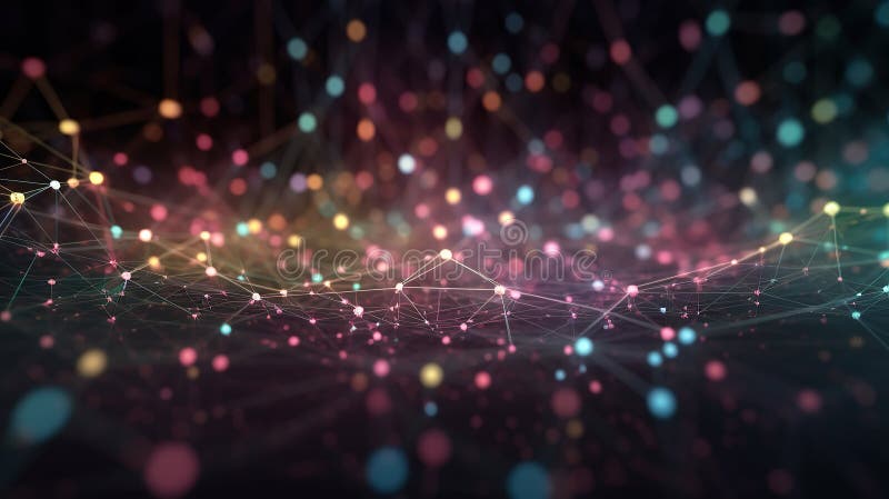 Big Data Abstract Background. Technology Network Concept. Futuristic ...