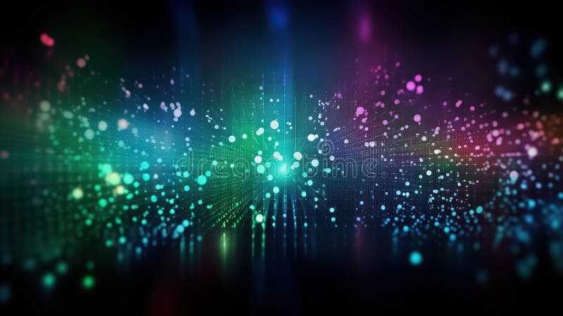 Big Data Abstract Background. Technology Network Concept. Futuristic ...