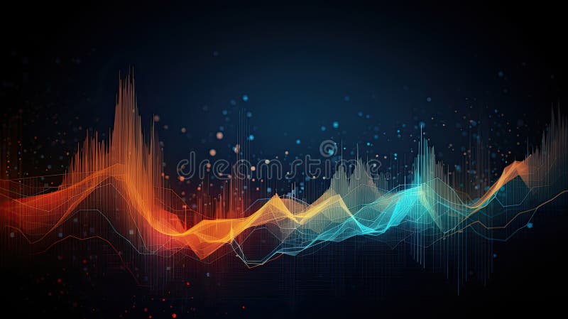 Big Data Abstract Background. Technology Network Concept. Futuristic ...