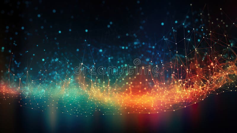 Big Data Abstract Background. Technology Network Concept. Futuristic ...