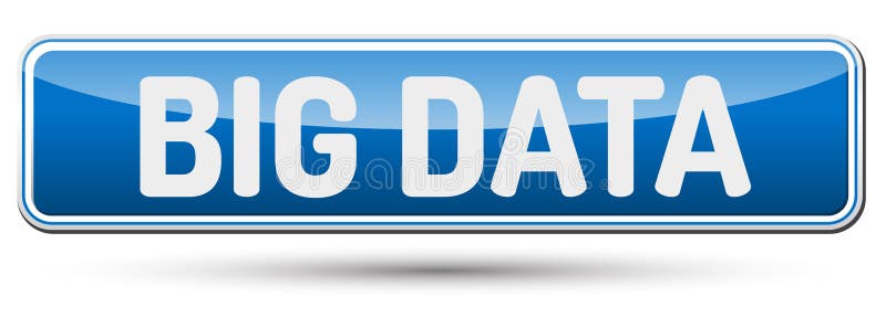 BIG DATA - Abstract Beautiful Button with Text. Stock Vector ...