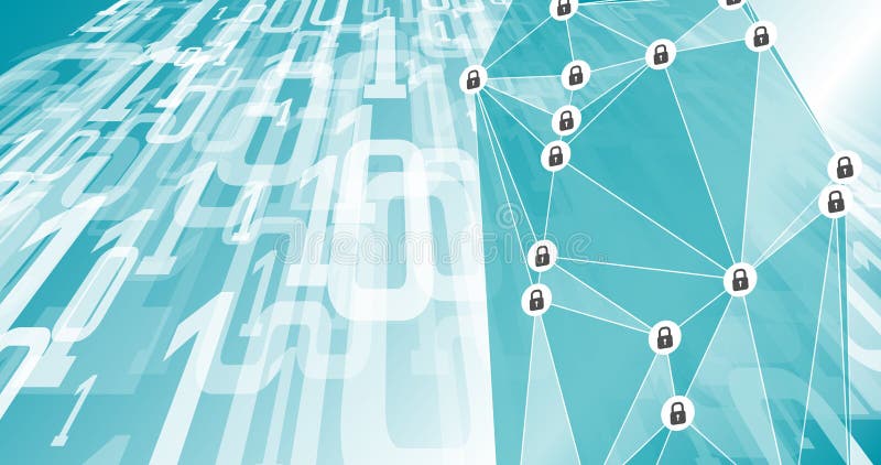 Big Data Abstract Binary Information Message Stock Vector ...