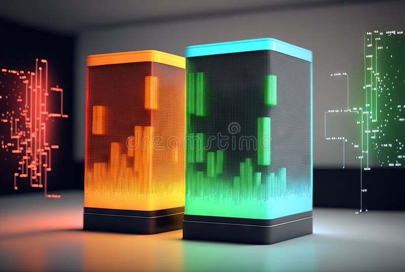 Big Data Abstract Concept with Data Clusters Collected by Server ...