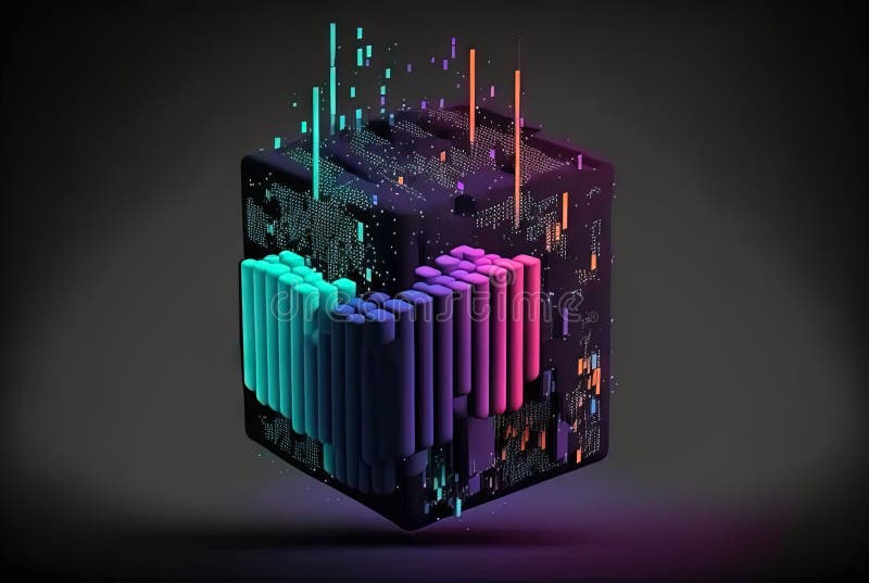 Big Data Abstract Concept with Data Clusters Collected by Server ...