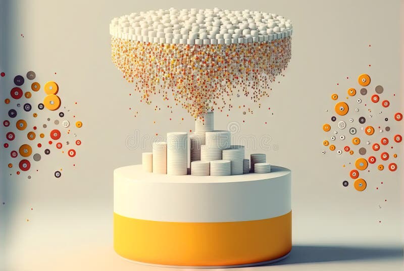 Big Data Abstract Concept with Data Clusters Collected by Server ...