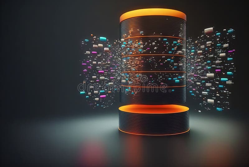 Big Data Abstract Concept with Data Clusters Collected by Server ...