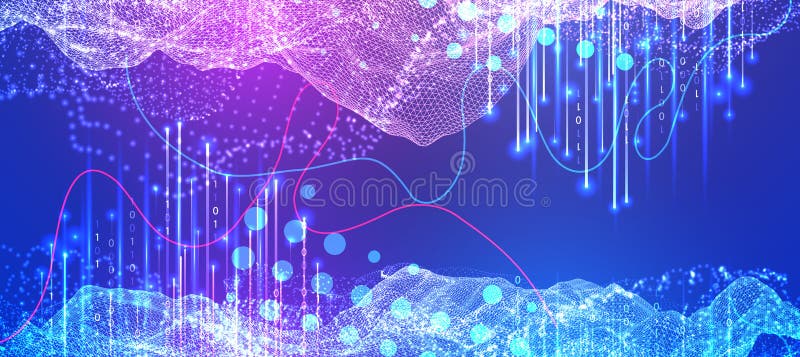 Big Data. Abstract Digital Futuristic Vector Illustration on Technology ...