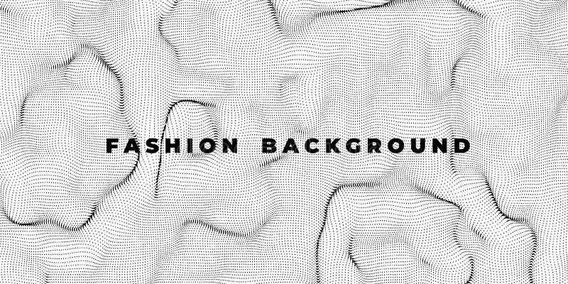 Abstract Ripple Seamless Pattern with Flow of Water Waves. Vector Blue ...