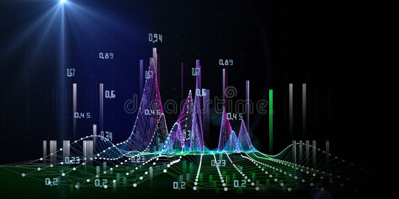 Big Data. Abstract Technology Digital Background with Data Graph and ...