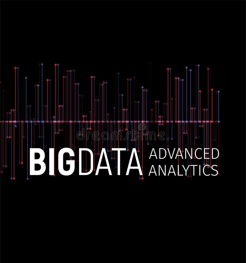 Big Data Abstract Vector Visualization Lines And Dots Array Big Data Connection Complex 0088