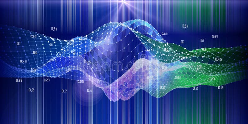 Big Data. Abstract Visualization Spherical Algorithm Analysis Data With Shine. Future Technology ...