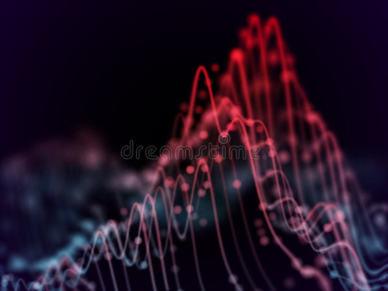Big Data Abstract Visualization: Business Charts Analytics. Stock ...