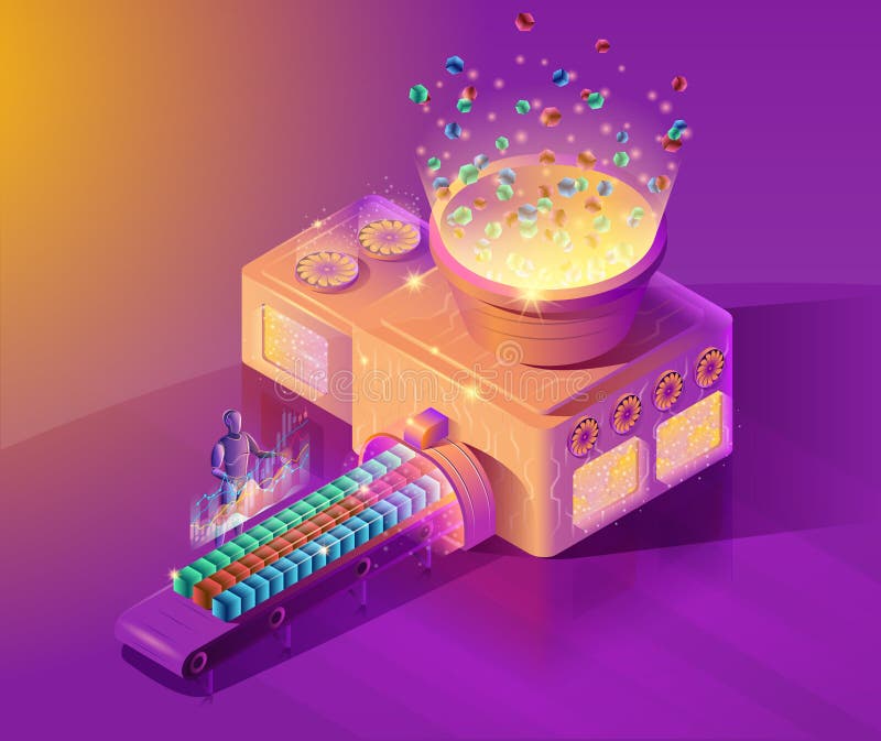 Big Data AI Automated Analytics Vector Concept Stock Vector ...