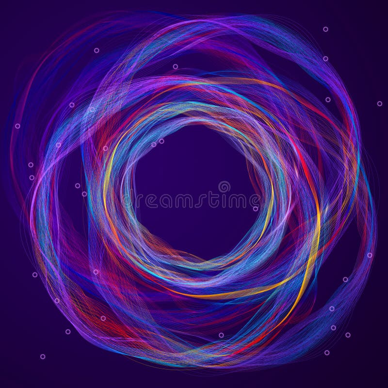 Big Data, AI, Network Connection Structure, Data Transmission. Cyclical ...