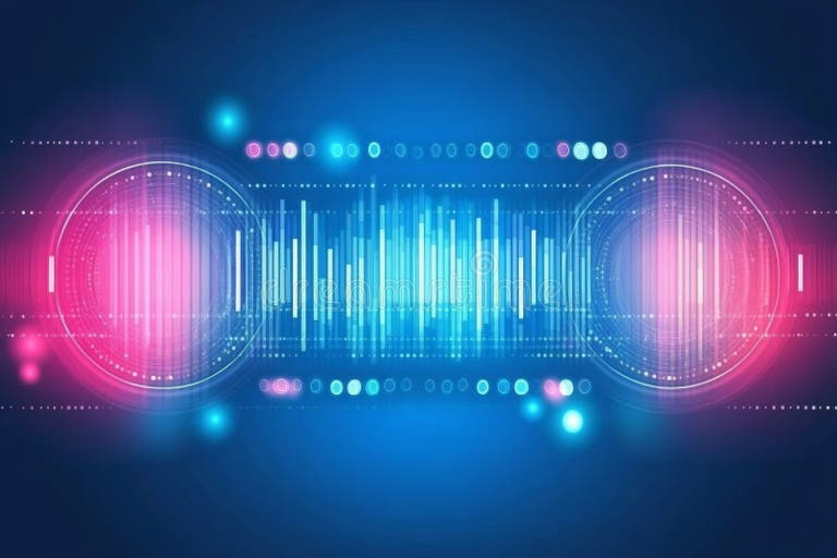 Big Data Algorithms Visualization for Business, Science, Technology Illustration Stock Image ...