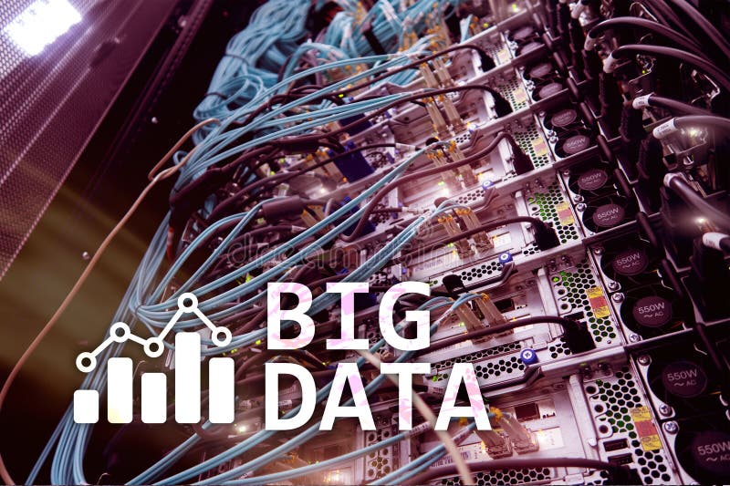 Big Data Analysing Server. Internet and Technology Stock Photo - Image ...