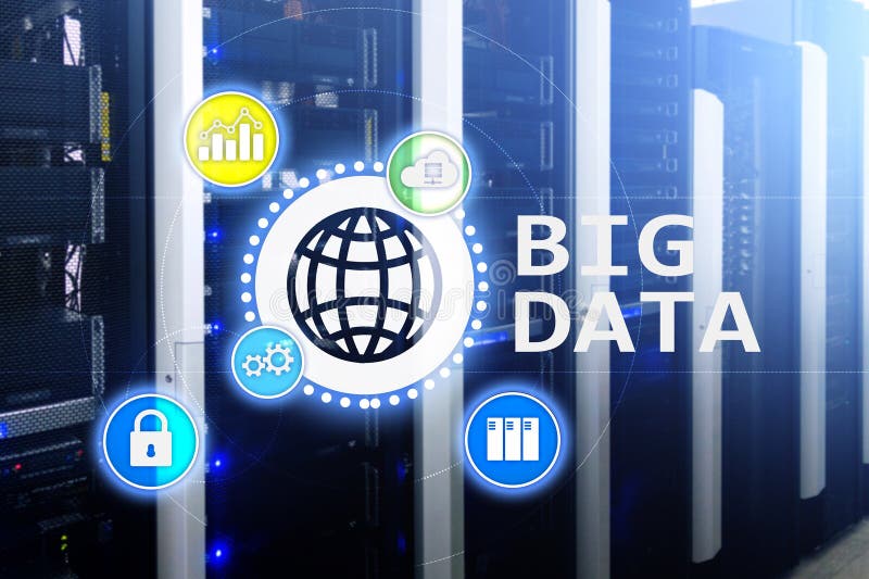 Big Data Analysing Server. Internet and Technology Stock Image - Image ...