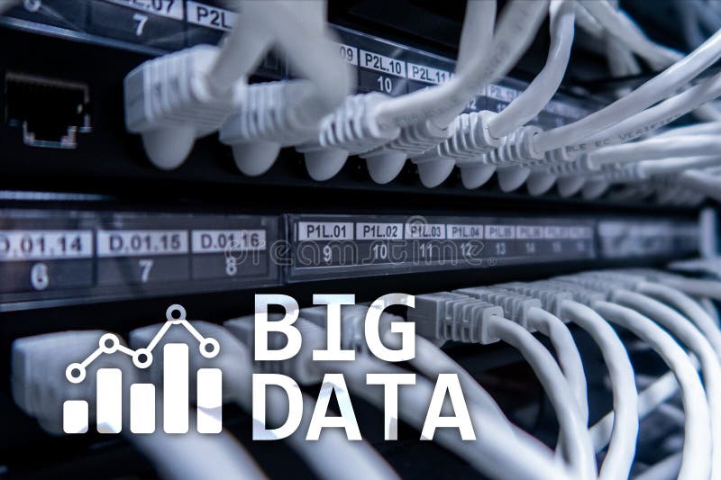 Big Data Analysing Server. Internet and Technology Stock Photo - Image ...