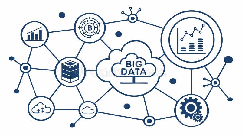 Big Data Analysis Dashboard, Business Analytics and Data Insights Vector Design Generative AI ...