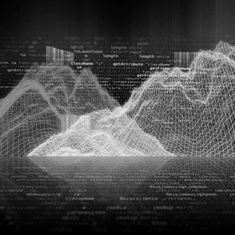 Big Data Analysis Futuristic Concept with Network Mesh and Artificial ...