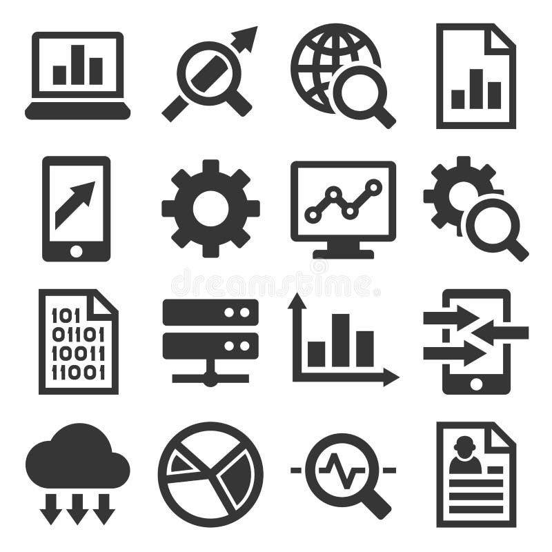 Big Data Analysis Icons Set. Vector Stock Vector - Illustration of ... Big Data Analysis Icons Set. Vector Stock Vector - Illustration of ...