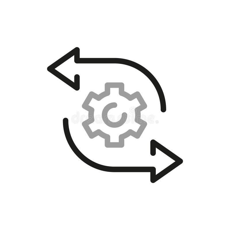 Icon Processing Bar with Gears - Vector Stock Vector - Illustration of ...