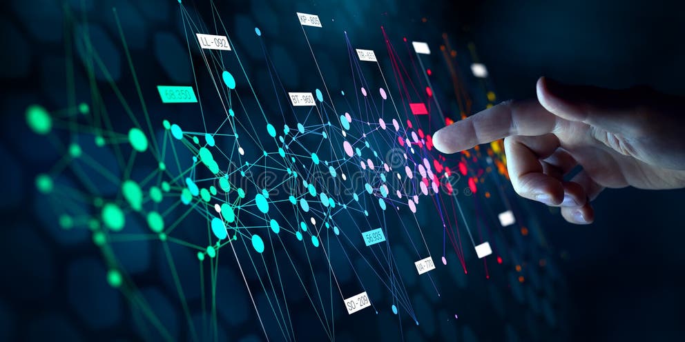 Big Data Analytics With Ai Technology Data Analyst Analyzing And Visualizing Complex