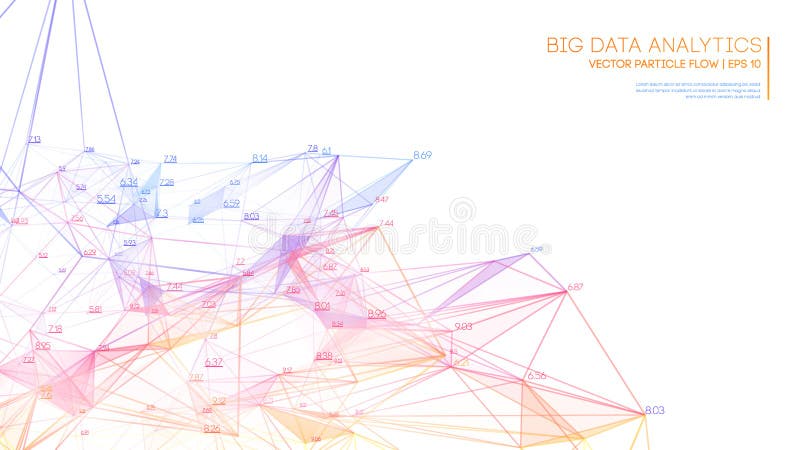 Big Data Analytics Blockchain Technology Background. Colorful Triangle ...