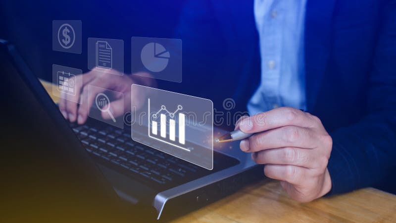 Big Data Analytics and Business Intelligence BI Concept with Chart and ...