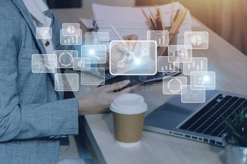 Big Data Analytics and Business Intelligence Concept with Chart and ...