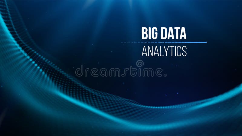 Big Data Analytics Concept with Futuristic Blue Waves. Personal Data ...