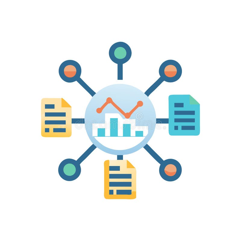 Big Data Analytics Design Icon Stock Illustration - Illustration of ...