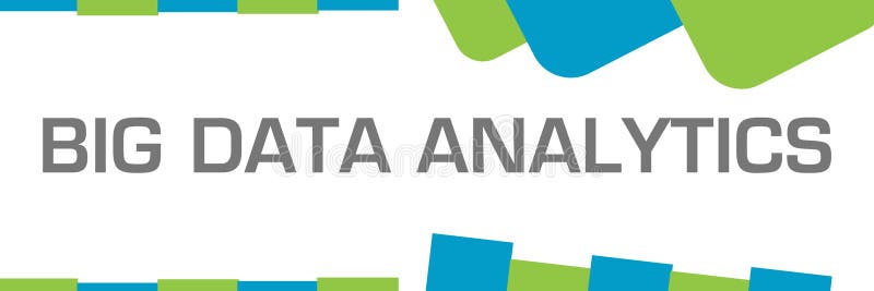 Big Data Analytics Green Blue Graphics Bottom Horizontal Stock ...