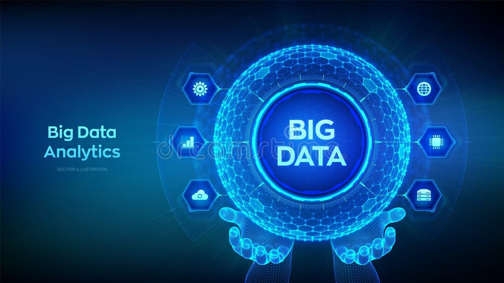 Big Data Analytics. Big Data Innovation Technology Concept. Blockchain ...