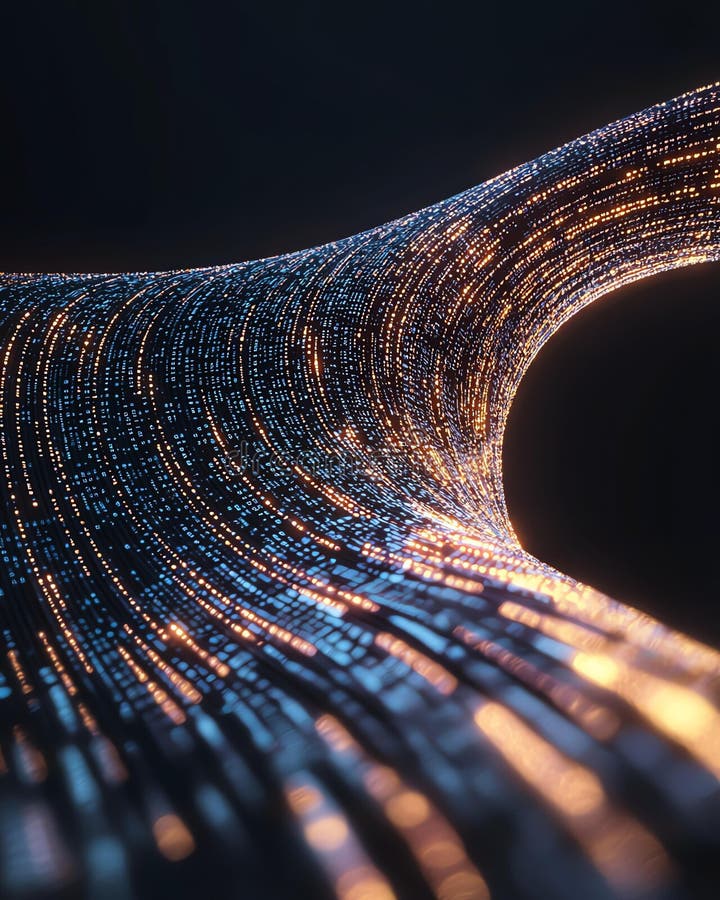 Big Data Analytics, Data Mining, Scalability, Abstract Futuristic Design with Glowing Data ...