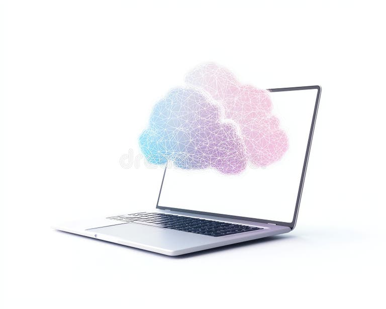 Big Data Analytics, Data Mining, Scalability, Laptop with Abstract Cloud Connectivity and ...