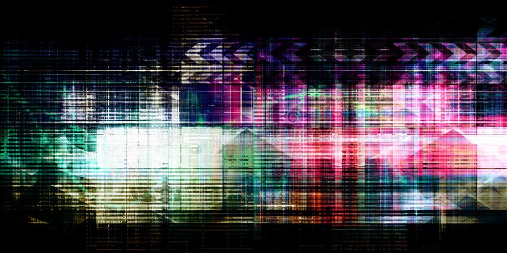 Big Data Analytics Visualization for Business Intelligence Stock Illustration - Illustration of ...