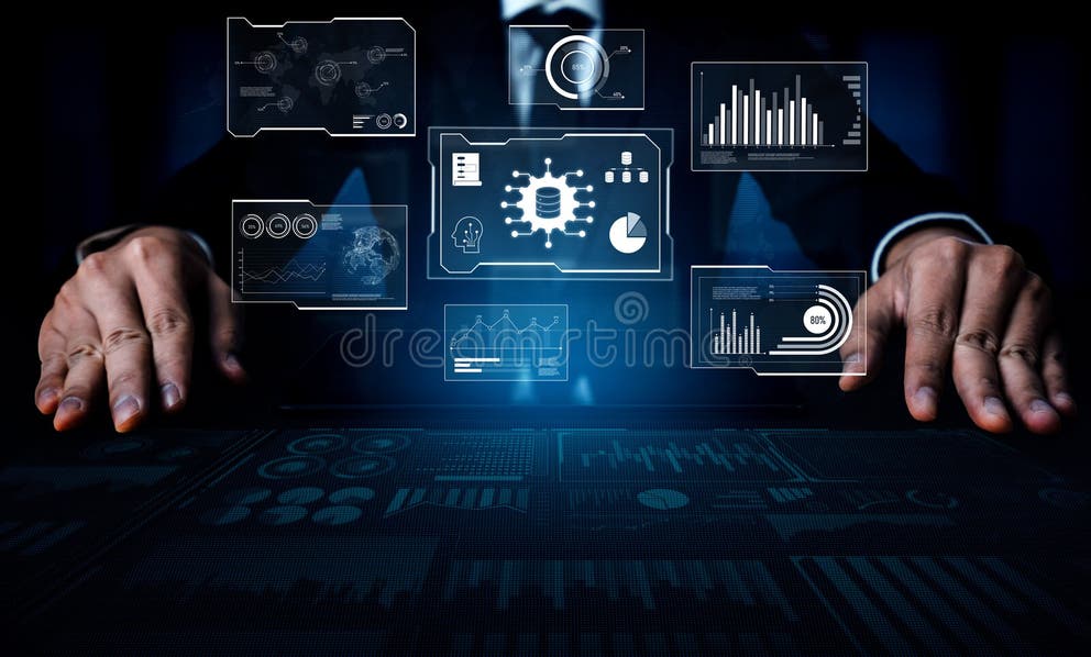 Big Data Analytics and Visualization Dashboard Vouch Stock Image - Image of predictive, power ...