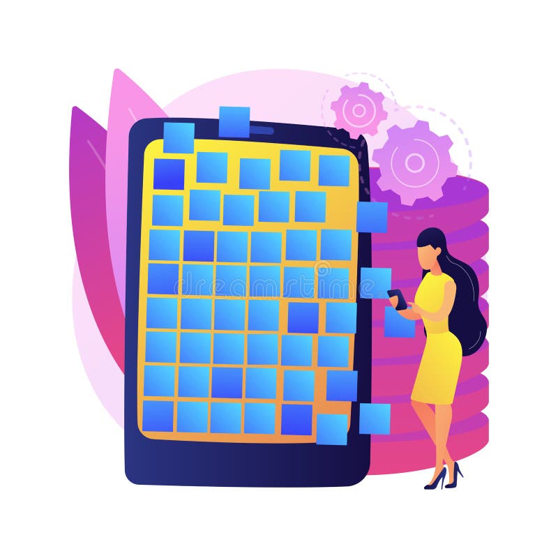 Applications of Big Data Abstract Concept Vector Illustrations. Stock ...