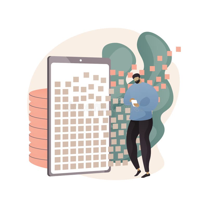 Applications of Big Data Abstract Concept Vector Illustrations. Stock ...