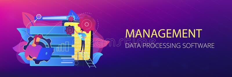 Applications of Big Data Abstract Concept Vector Illustrations. Stock ...