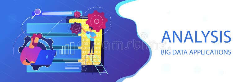 Big Data Applications Header Banner. Stock Vector - Illustration of ...