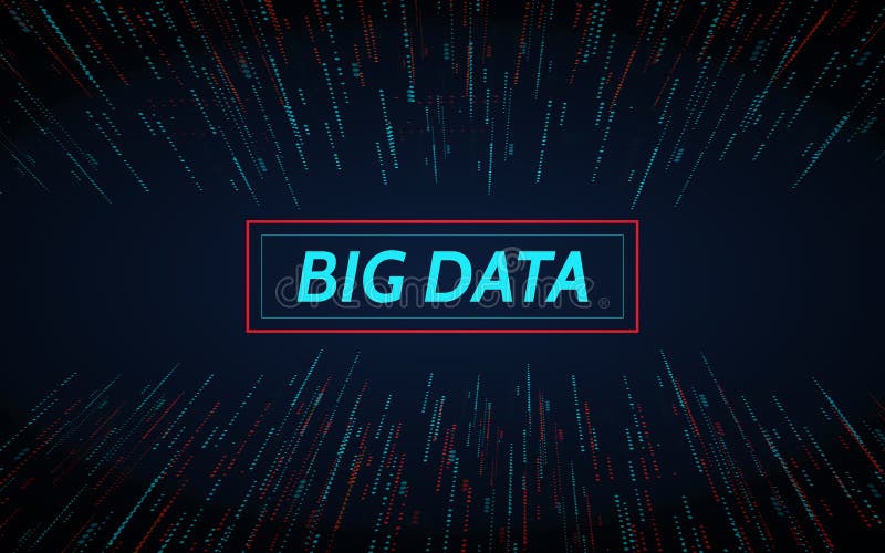 Big Data Data Array Visual Concept Element With Dots Graphic Abstract Background